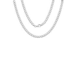 Firetti Damen Kette ohne Anh&auml;nger "Schmuck Geschenk Silber 925 Halsschmuck Halskette Panzerkette", 50, Silber 925 (Sterlingsilber), B: 4,8mm, silber,