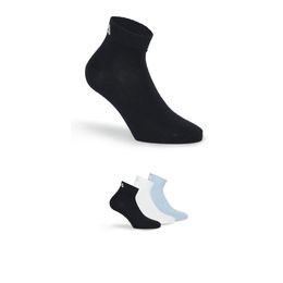 Fila Herren Kurzsocken "UNISEX INVISIBLE PLAIN SOCKS", Gr. 39, blau, Baumwolle, Elasthan, Polyester, Socken, mit Logostickerei