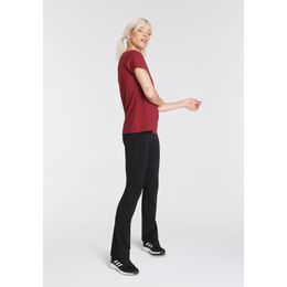 H.I.S. H.I.S Damen Leggings, schwarz, Gr. 36, unifarben, Single Jersey, Obermaterial: 95% Baumwolle, 5% Elasthan, Hosen, Bootcut‐Leggings im praktischen