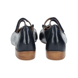 Everybody Damen Riemchenballerina "Everybody Ballerinas Leder", Gr. 39,5, blau, Leder, Schuhe