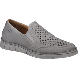 Josef Seibel Herren Slipper "Ruben 27, hellgrau", Gr. 45hellgrau, Obermaterial: 100% Rindsleder Leather cow., Schuhe