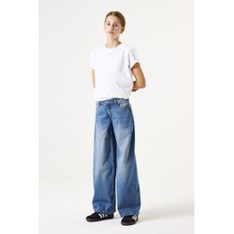 Garcia M&auml;dchen Weite Jeans, blau, Gr. 176, unifarben, Denim/Jeans, Obermaterial: 100% Baumwolle, Jeans, im Five-Pocket Style for GIRLS