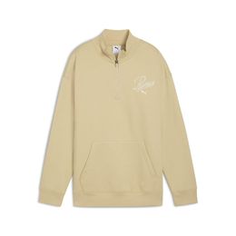 Puma Damen Sweatshirt "Essentials Script Relaxed Sweatshirt Damen", schwarz, Gr. XL, 68% Baumwolle, 32% Polyester, Sweatshirts