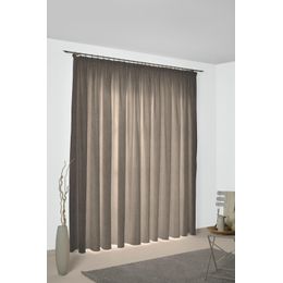 Vorhang WIRTH, B:132cm H:175cm, lila, Jacquard, Baumwolle, Polyester, Wohnzimmer, Gardinen, "Torbole"