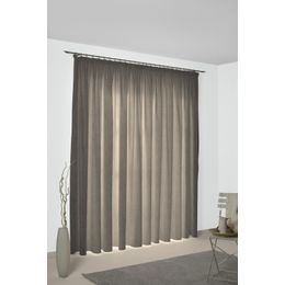 Vorhang WIRTH, B:132cm H:245cm, lila, Jacquard, Baumwolle, Polyester, Wohnzimmer, Gardinen, "Torbole"