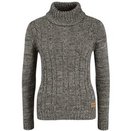 oxmo Damen Rollkragenpullover "Rollkragenpullover OXPhilipa", grau, Gr. S, Obermaterial: 100% Baumwolle CO., Pullover