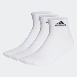 Herren Funktionssocken "THIN AND LIGHT ANKLE SOCKEN, 3 PAAR", adidas Performance, Gr. L, schwarz-weiß, Obermaterial: 51% Baumwolle, 46% Polyester, 2%