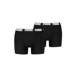 Puma Herren Boxershorts "Boxershort 2er Pack", Gr. L, schwarz, Obermaterial: 95% Baumwolle CO. 5% Elasthan EL., Unterhosen