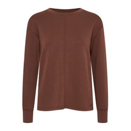 oxmo Damen Longpullover "Sweatshirt OXPea", braun, Gr. XS, Obermaterial: 48% Modal CMD. 48% Polyester PES. 4% Elasthan EL., Sweatshirts