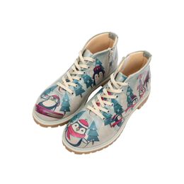DOGO Damen Stiefel "Shortcut Boots Winter Is Here Damen Stiefeletten", Gr. 40, bunt, Lederimitat, Schuhe, Handgefertigt
