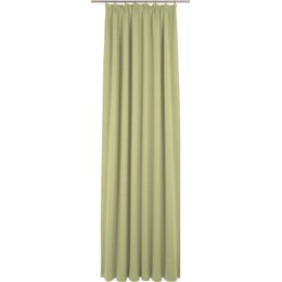 Vorhang Adam, B:145cm H:175cm, gr&uuml;n, Jacquard, Baumwolle (Bio-Baumwolle), Wohnzimmer, Gardinen, "Graphic Ventus Light", aus 100% Bio-Baumwolle