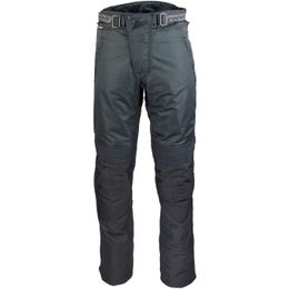 Roleff Motorradhose "RO 455", 3XL, N-Gr, schwarz, Hosen, Sicherheitsstreifen, Knieprotektoren, WIND-TEX Klimamembran