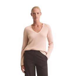 Marc O'Polo MARC O'POLO Damen Strickpullover "aus softem Baumwoll-Garn", rosa, Gr. XXL, unifarben, Obermaterial: 100% Baumwolle, Pullover