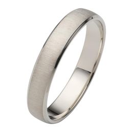 Firetti Damen Trauring "Schmuck Geschenk Gold 750 Hochzeit Ehering "LIEBE"", 70, ohne Brillant, Wei&szlig;gold 375, 4mm, wei&szlig;, Wei&szlig;gold 375, Fingerringe,