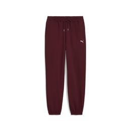Puma Damen Sporthose "Wardrobe Essentials Relaxed Jogginghose Herren", rot, Gr. S, unifarben, Obermaterial: 100% Baumwolle; Seitentasche &ndash; Oben: 100%
