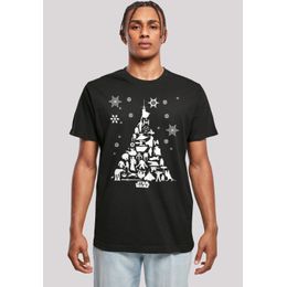 F4NT4STIC Herren T-Shirt "Star Wars Christmas Weihnachtsbaum", schwarz, Gr. XXL, Obermaterial: 100% Baumwolle, Shirts, Print