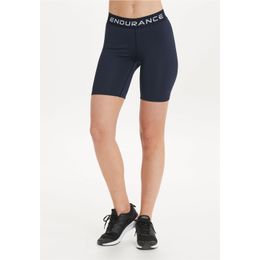 Endurance Damen Lauftights "Power V2"schwarz, Gr. 42, unifarben, 90% Polyester, 10% Elasthan, Hosen, mit QuickDry-Funktion