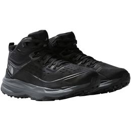 The North Face Herren Wanderschuh "Men's VECTIV Exploris 2 Mid Future", Gr. 43, schwarz, Leder, Schuhe, wasserdicht