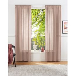 Vorhang, B:135cm H:145cm, rosa, LeGer Home by Lena Gercke, Baumwolle, Polyester, Wohnzimmer, Gardinen, "Lanea", Leinenoptik, 1 Schal, verschiedene