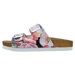 DOGO Damen Pantolette "Stella Pantolette Good Things Are Ahead Damen Sandalen", Gr. 36, bunt, Lederimitat, Schuhe, Handgefertigt