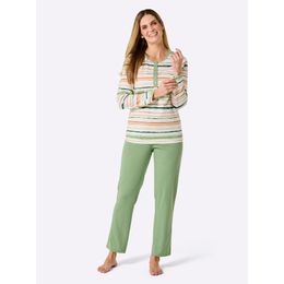 w&auml;schepur W&Auml;SCHEPUR Damen Schlafanzug, Gr. 52, beige, 100% Baumwolle, Homewear-Sets