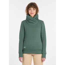 Ragwear Damen Sweatshirt "ANABETH", gr&uuml;n, Gr. XS, unifarben, Sweatware, Obermaterial: 70% Baumwolle, 30% Polyester, Sweatshirts, mit hohem