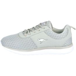 Kangaroos Damen Sneaker, Gr. 36, grau, Synthetik, Textil, Schuhe