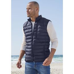 H.I.S. H.I.S Herren Steppweste, blau, Basic, Gr. S, unifarben, Obermaterial: 100% Polyester. Futter: 100% Polyester, Westen, leicht und gut zu verstauen