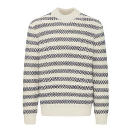Casual Friday Herren Strickfleece-Pullover "Strickpullover CFKARL striped knit", beige, Gr. XXXL, Obermaterial: 80% Polyacryl PAN. 20% Wolle WO.,