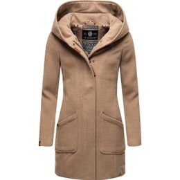 Marikoo Damen Wintermantel "Maikoo", grau, Gr. L, Oberstoff: 90% Polyacryl, 8% Viskose, 2% Elasthan. Futter: 100% Polyester. &Auml;rmelfutter: 100%