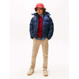 Tommy Hilfiger Jungen Steppjacke "ESSENTIAL DOWN JACKET", blau, Gr. 6, unifarben, Web, Obermaterial: 100% Polyamid, Jacken, Kinder bis 16 Jahre