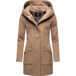 Marikoo Damen Wintermantel "Maikoo", grau, Gr. 5XL, Oberstoff: 90% Polyacryl, 8% Viskose, 2% Elasthan. Futter: 100% Polyester. &Auml;rmelfutter: 100%