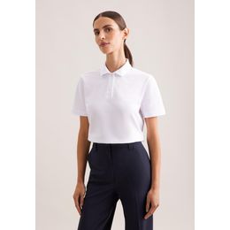 Seidensticker Damen Poloshirt "Schwarze Rose", wei&szlig;, Gr. M, unifarben, 100% Baumwolle, Shirts, Polo Uni