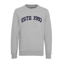 Blend Herren Longpullover "Sweatshirt BHBillie", grau, Casual, Gr. XXXL, bedruckt, Obermaterial: 60% Baumwolle CO. 40% Polyester PES., Pullover