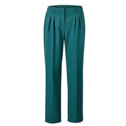 GOLDNER Damen Chinohose "Kurzgr&ouml;&szlig;e Hose", gr&uuml;n, Gr. 21, Obermaterial: 64% Polyester PES. 32% Viskose CV. 4% Elasthan EL., Hosen