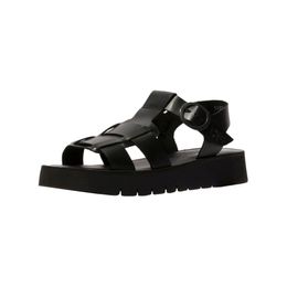 Fly London Damen Riemchensandale "Fly London Sandalen Leder", Gr. 39, schwarz, Leder, Schuhe