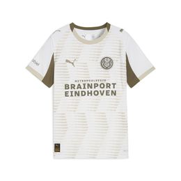 Puma M&auml;dchen Trainingsshirt "PSV Eindhoven 25/26 Ausweichtrikot Jugendliche", wei&szlig;, Gr. 164, kariert, Obermaterial: 100% Polyester; Rippe: 100%