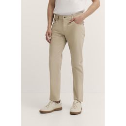 Bugatti Herren 5-Pocket-Hose, beige, Gr. 38, unifarben, 86% Baumwolle, 11% Polyester, 3% Elasthan, Hosen, mit Stretchfunktion