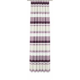 Vorhang WIRTH, B:135cm H:245cm, lila, Jacquard, Baumwolle, Polyacryl, Polyester, Wohnzimmer, Gardinen, "Novara"