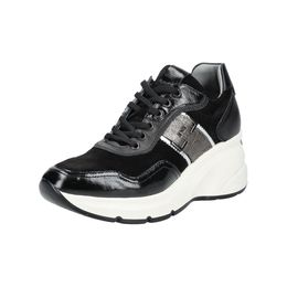 Nero Giardini Damen Sneaker "Nero Giardini Sneaker Leder/Textil", Gr. 39, schwarz, Leder, Textil, Schuhe