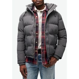 Superdry Herren Steppjacke "Everest Hooded Puffer Jacket", schwarz, Gr. XXXL, unifarben, Web, Obermaterial: 100% Polyester, Jacken, Loose Fit, aus
