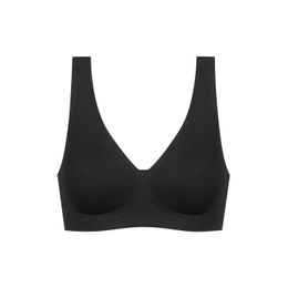 Mey Damen Bustier "Invisibles", Gr. XL, schwarz, Obermaterial: 87% Polyamid, 13% Elasthan, BHs, herausnehmbare Pads, tiefer V-Ausschnitt, b&uuml;gellos