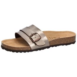 Lico Damen Pantolette "Pantolette Bioline Solveig", Gr. 36, braun, Synthetik, Schuhe