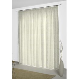 Vorhang WIRTH, B:132cm H:255cm, grau, Jacquard, Baumwolle, Polyester, Wohnzimmer, Gardinen, "Gospic"