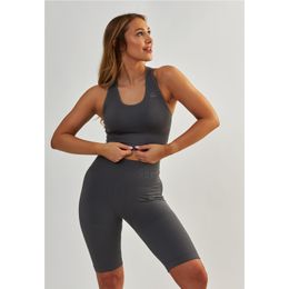 BESHAPED Damen Sport-BH "Body Boost", Gr. XS, grau, 90% Nylon, 10% Elasthan, unifarben, BHs, mit herausnehmbaren Push Up-Einlagen
