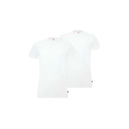 Levi's LEVI'S Herren T-Shirt "T-Shirt 2er Pack", weiß, Gr. M, Obermaterial: 95% Baumwolle CO. 5% Elasthan EL., Shirts