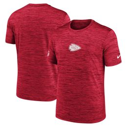 Nike Jungen T-Shirt "Nike T-Shirt Kansas City Chiefs Nike Velocity SS", rot, Gr. L, 100% Performance Polyester (Nike Dri-FIT - 160 g/m²)., Shirts