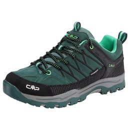 CMP Kinder Wanderschuh "KIDS RIGEL LOW TREKKING SHOES WP", Gr. 39, grün, Leder, Schuhe, wasserdicht