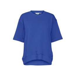 oxmo Damen Longpullover "Sweatshirt OXSafina", blau, Gr. M, Obermaterial: 65% Baumwolle CO. 35% Polyester PES., Sweatshirts