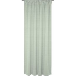 Vorhang WIRTH, B:132cm H:175cm, gr&uuml;n, Jacquard, Baumwolle, Polyester, Wohnzimmer, Gardinen, "Berwick"